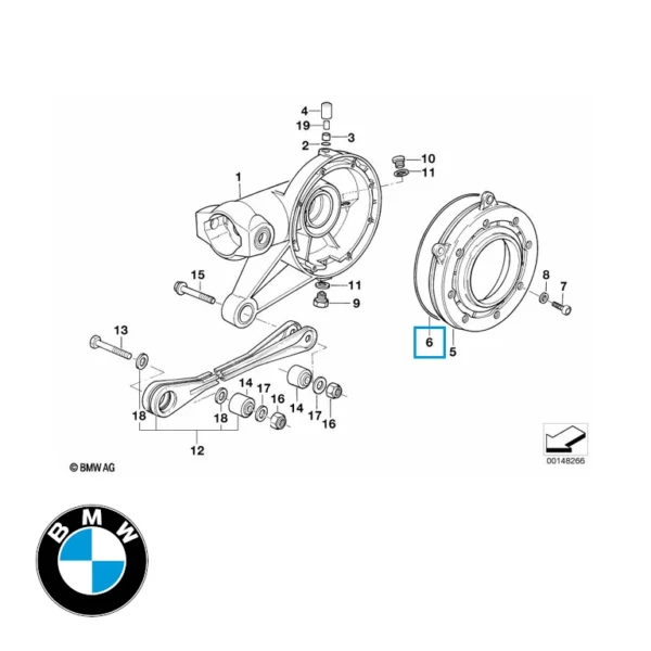 BMW O-ring til bagtøj Original Reservedel - Viborg MC Værksted